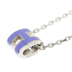 Hermes | Jewelry | Hermes Necklace Pop Ash Mini Pendant H Lila ...